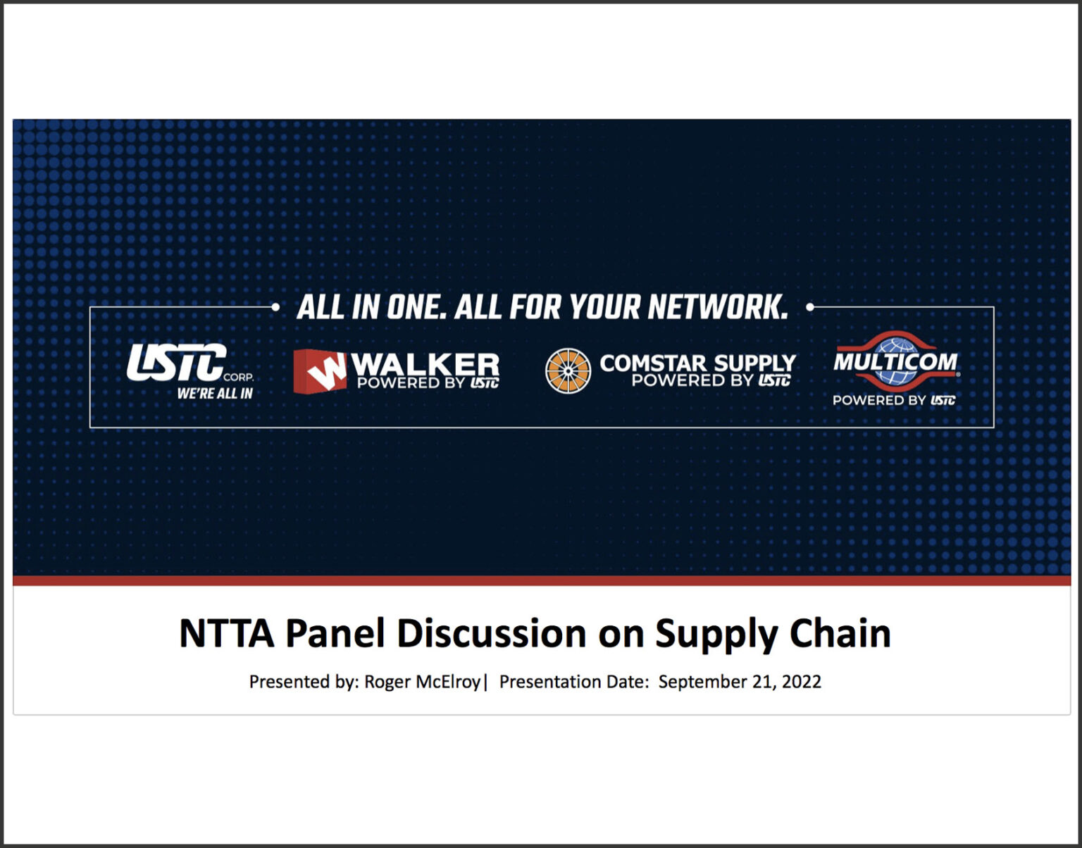 Summit Presentations – NTTA